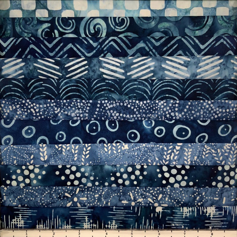 Indigo Batik Fabric - Etsy