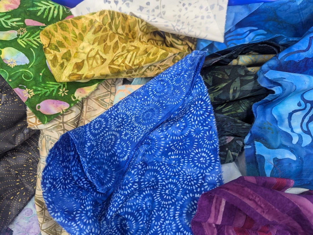 5 Pounds Scrap Bag Lunn Fabrics Batiks Fabric BATIKS ONLY Bundle - Etsy