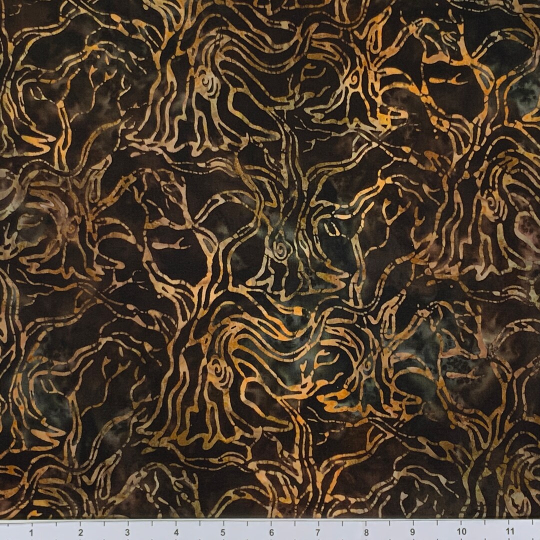 LIVE OAKS Batik - Ab-2426-175 Nutmeg by the Yard - Etsy