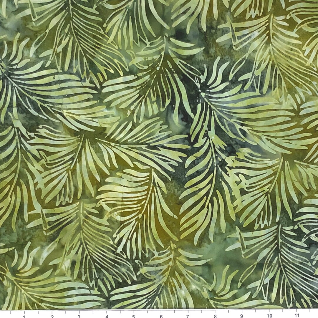 PALM LEAF 2 Batik - Lsbc-2469 Jungle by the Yard - Etsy