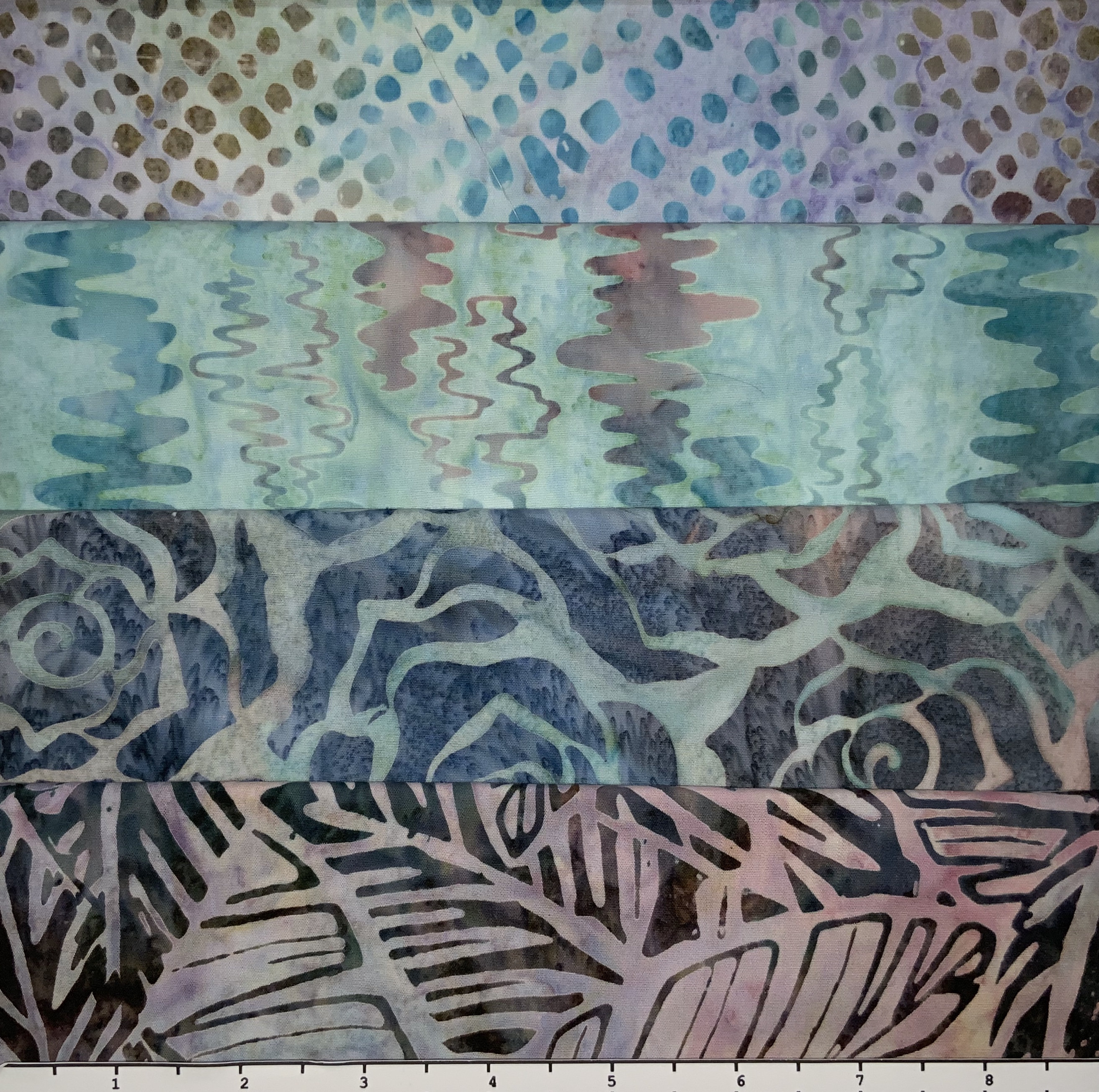 Lot of 4 1 Yard Fabric Cuts 100% Cotton Batiks Designed by | Etsy