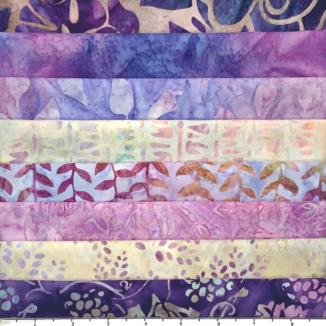 8 Fat Quarter Batik Sampler Grape Vine #1 FQ Pack Bundle - Etsy
