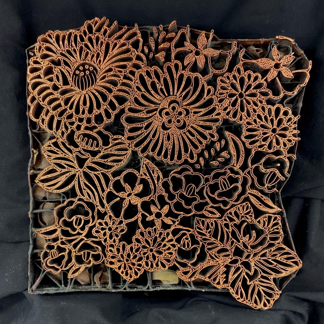 Artisan Batiks Cap - FLORAL BOUQUET Handmade Out of Copper - Etsy