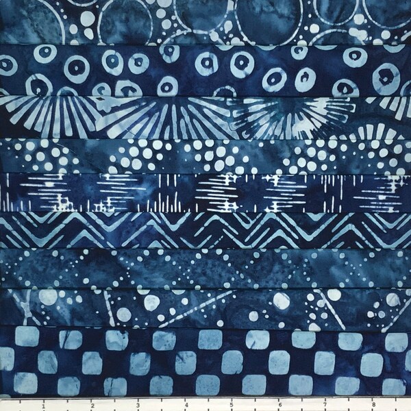 Indigo Batik Fabric - Etsy