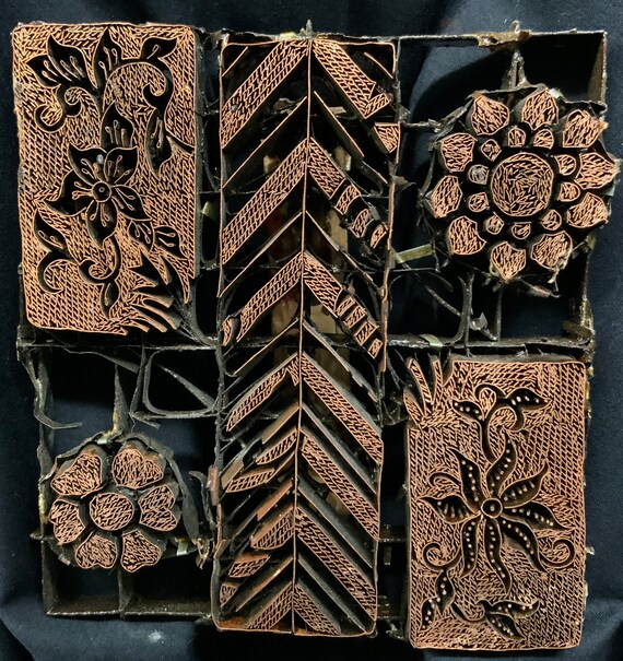 Traditional Batik Cap ARROW STRIPE | Etsy