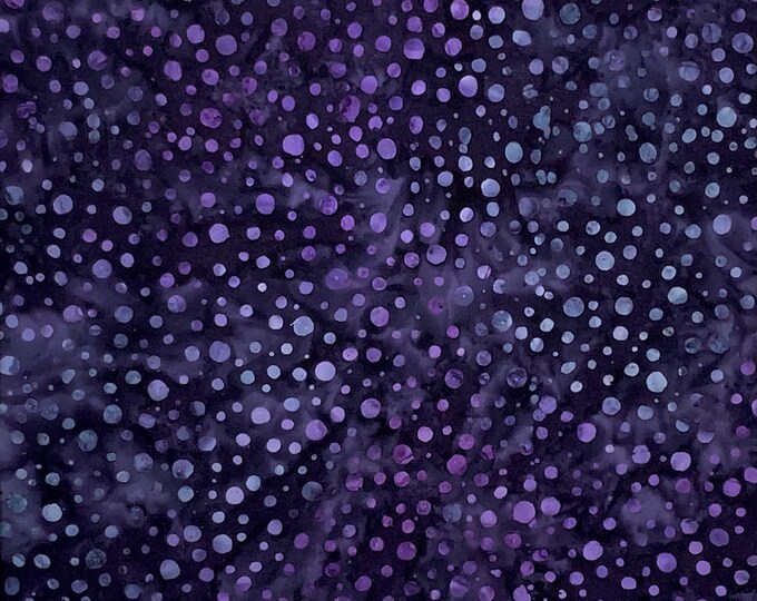 MIXED DOTS Batik - Lsbc-4126 Purple by the Yard - Etsy