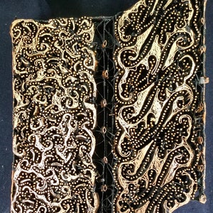 Traditional Batik Cap MEANDER STRIPE - Etsy