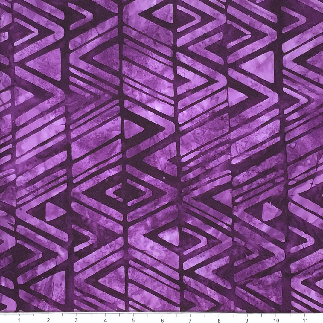 ZIGZAG STRIPE Batik - Lsbc-3643 Petunia by the Yard - Etsy