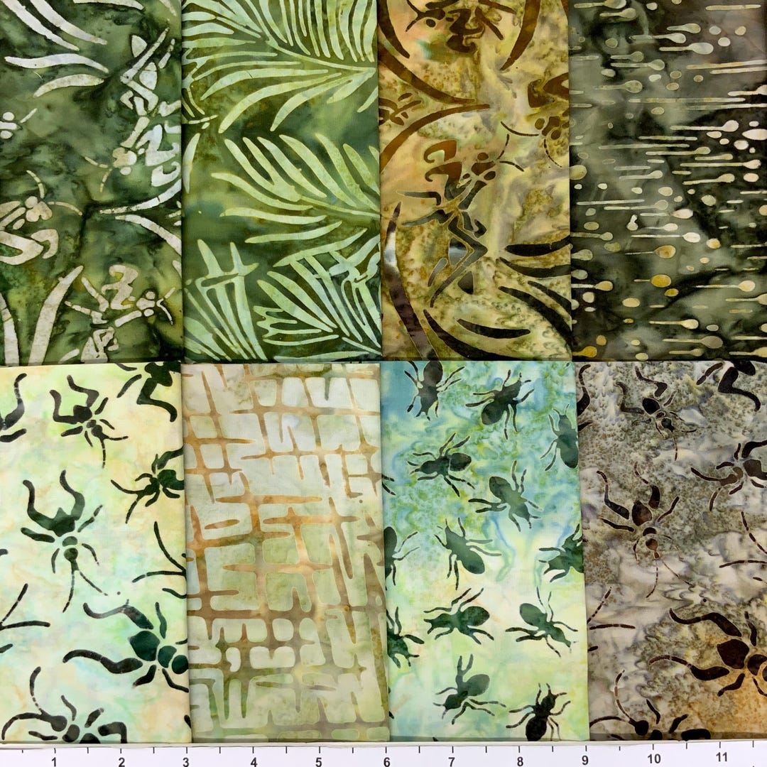 8 Fat Quarter Batik Sampler Bugs: One FQ Pack Bundle - Etsy