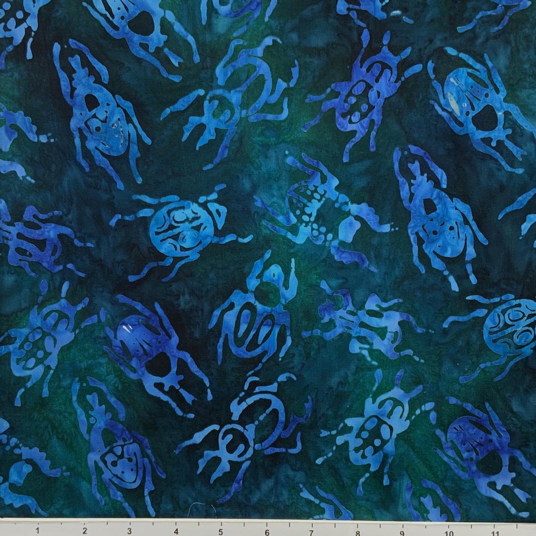 SCARAB BEETLES Batik - Lsbc-4914 Peacock by the Yard - Etsy