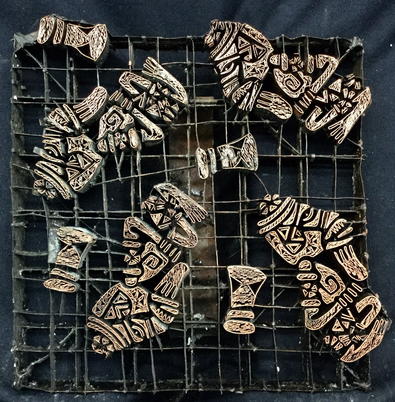 Traditional Batik Cap ETHNIC ABSTRACT | Etsy