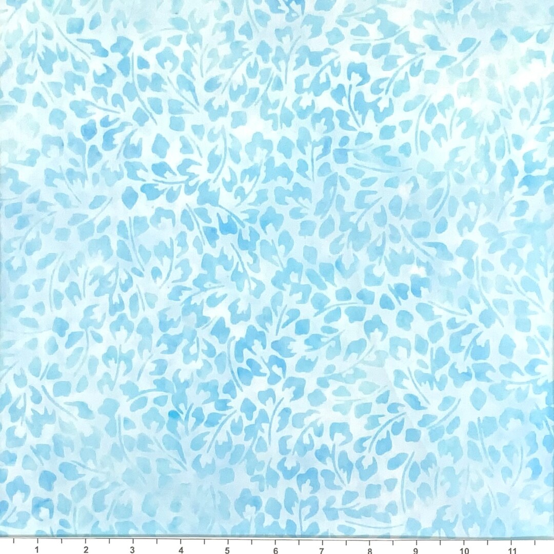 FLEUR De Lis LEAVES Batik - Lsbc-2917 Sky by the Yard - Etsy