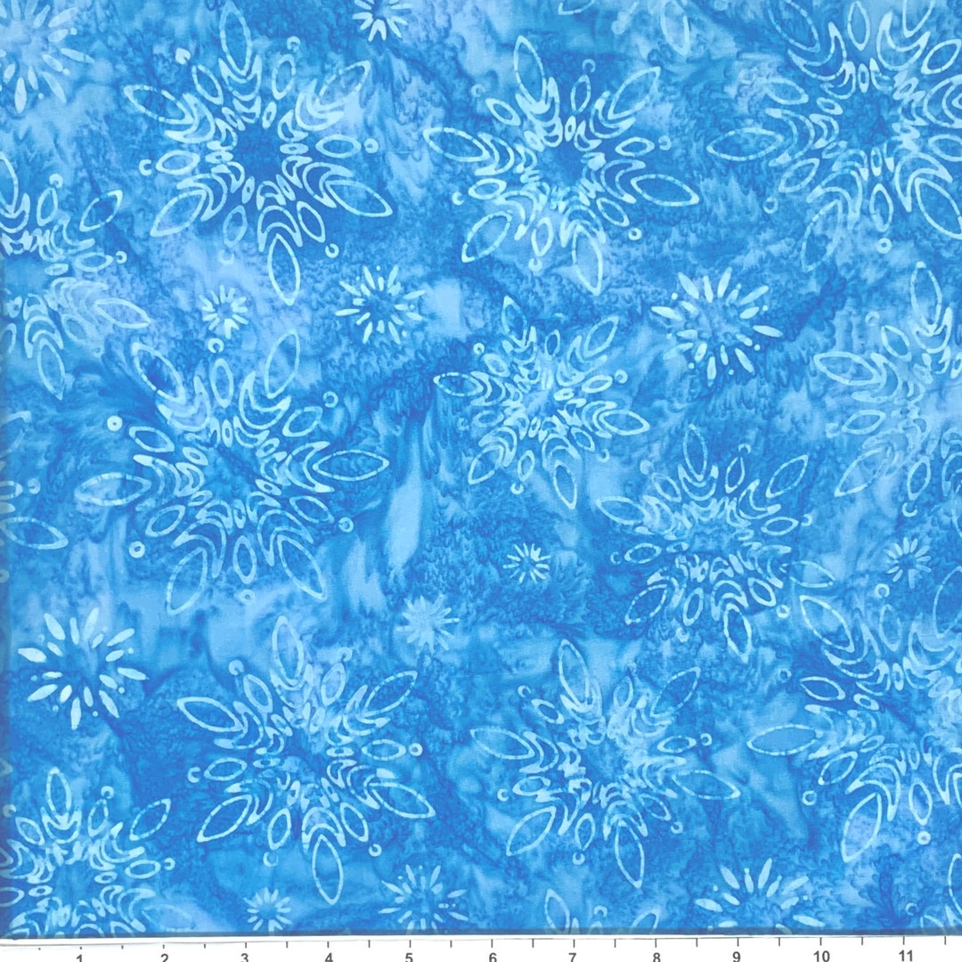 SNOWFLAKES Batik - Lsbc-4333 Sky by the Yard - Etsy