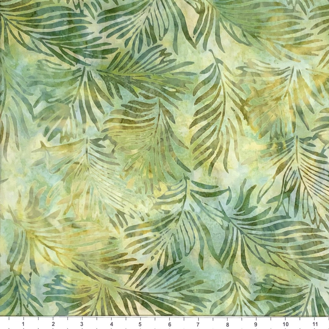 PALM LEAF 2 Batik - Lsbc-2469 Ivy by the Yard - Etsy