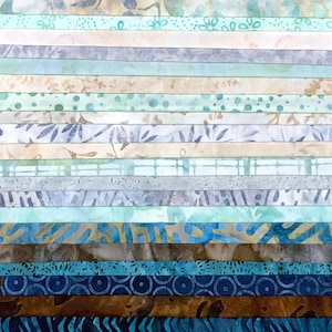 STASH BUILDER 20 Fat Quarters Blues, Greens, Creams, Tans, Browns, and ...