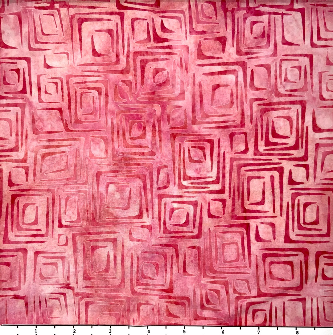 SOLID CRAZY RECTANGLES Batik - Lsbc-3319 Cherry by the Yard - Etsy