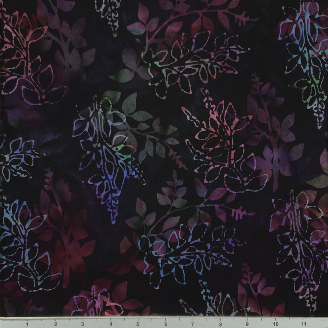 Positive / Negative Branch Batik Ab-2187-460 Midnight by the Yard - Etsy
