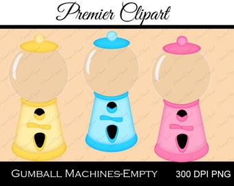 Gumball Machine Clipart, Colorful Candy Clipart, Gumball Clip Art ...