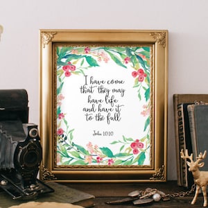 Bible Verse Printable Scripture Print Christian Wall Art - Etsy