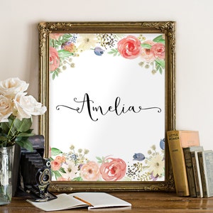 Personalized Sign, Custom Name Sign, Personalized Name Print, Custom ...