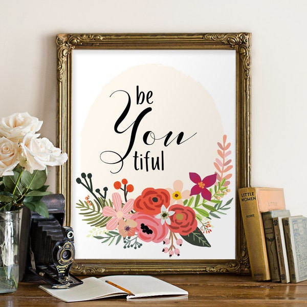 Be You Tiful Sign - Etsy