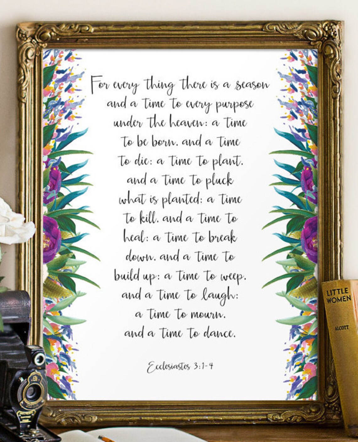 Scripture Printable Inspirational Art Christian Wall Art | Etsy
