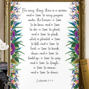 Scripture Printable, Inspirational Art, Christian Wall Art ...