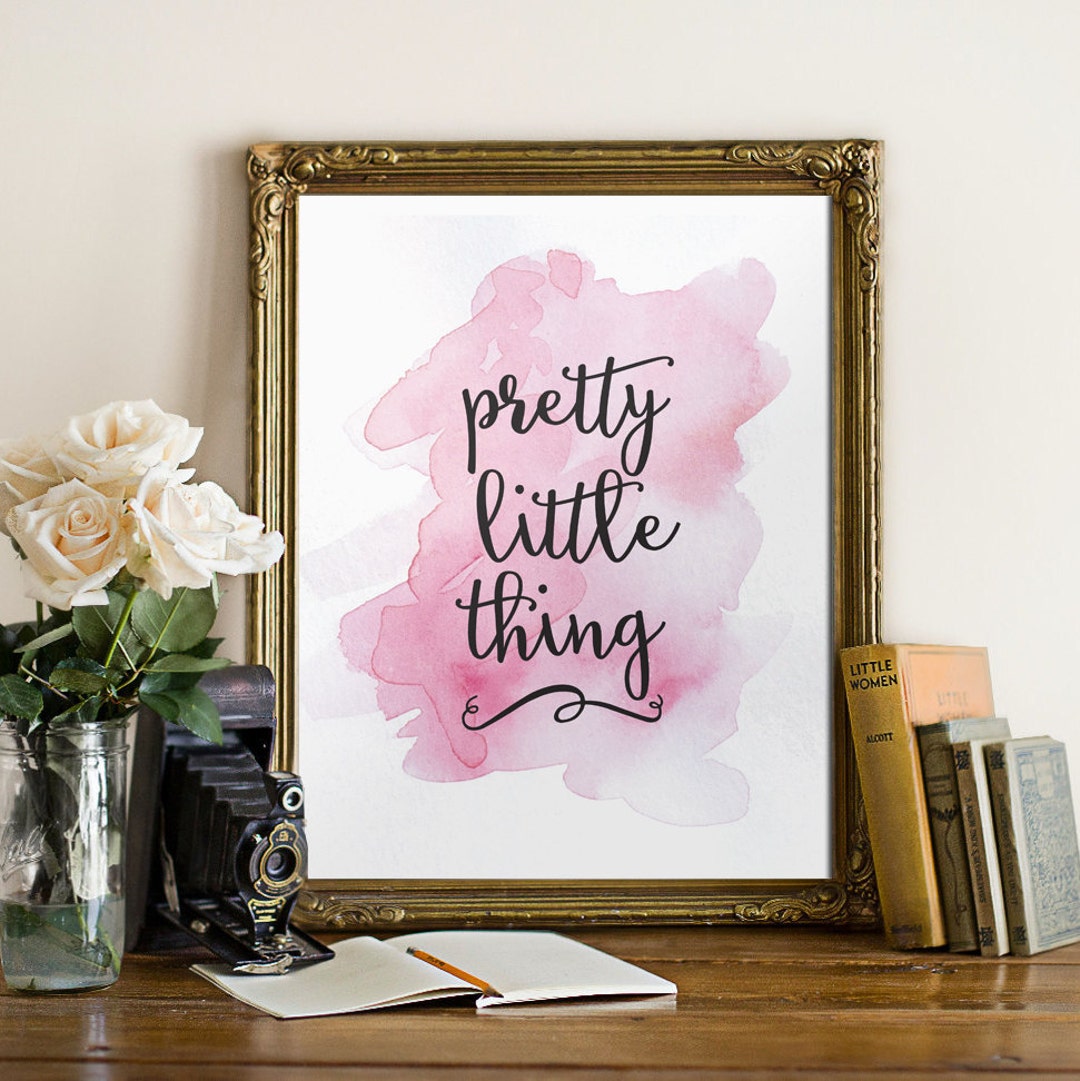 Pink Nursery Art Pretty Little Thing Printable Art Nursery Decor for ...