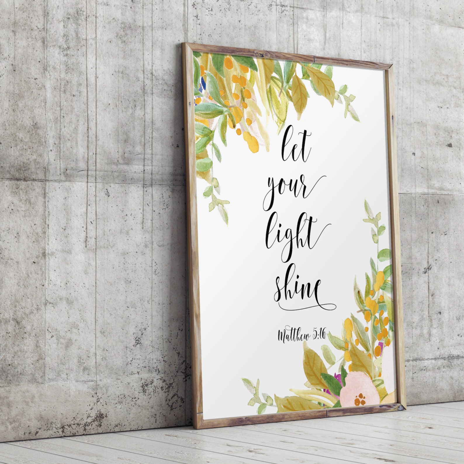 Bible verse art print Scripture print Christian art print | Etsy