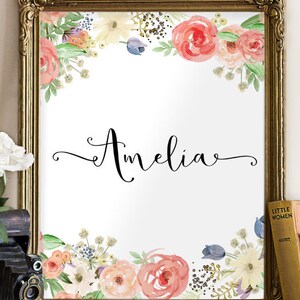 Personalized Sign, Custom Name Sign, Personalized Name Print, Custom ...