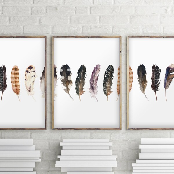 Tribal Feather Art - Etsy