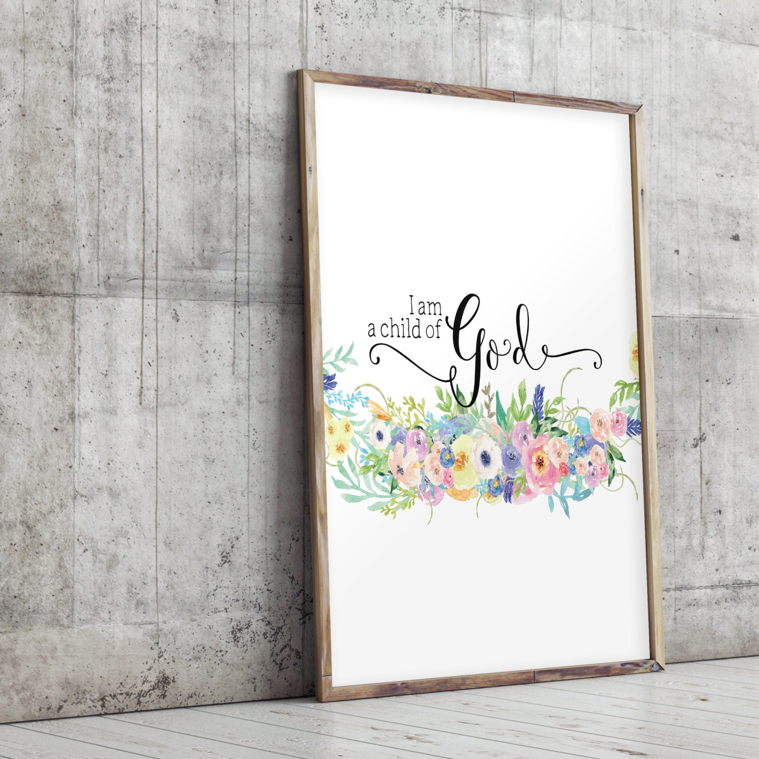 Christian Nursery Decor Printable Art Bible Verse Print A | Etsy