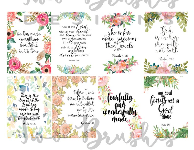 Printable Tags Scripture Art Print Bible Verse Tags - Etsy Israel
