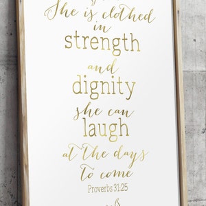 Gold Foil Print, Scripture Verse Print, Printable Verses, Gold Art Work ...