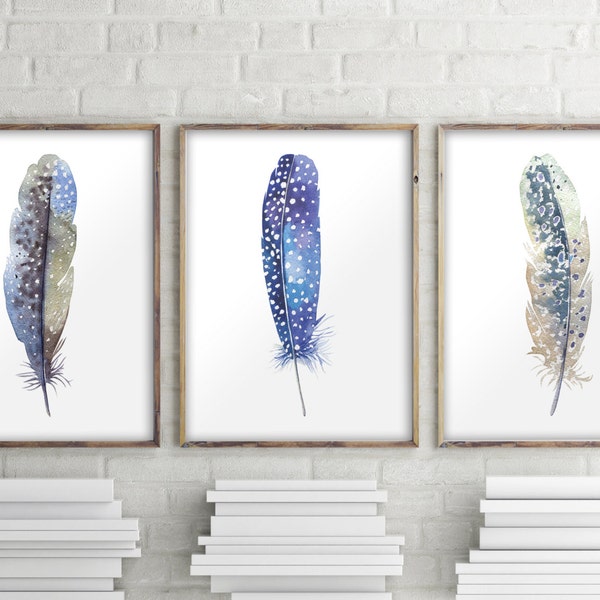 Feather Print - Etsy
