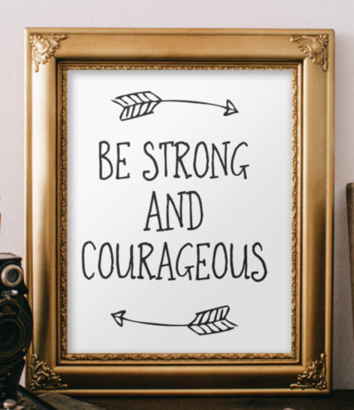 Nursery Wall Art Wall Art Be Strong and Courageous Bible - Etsy