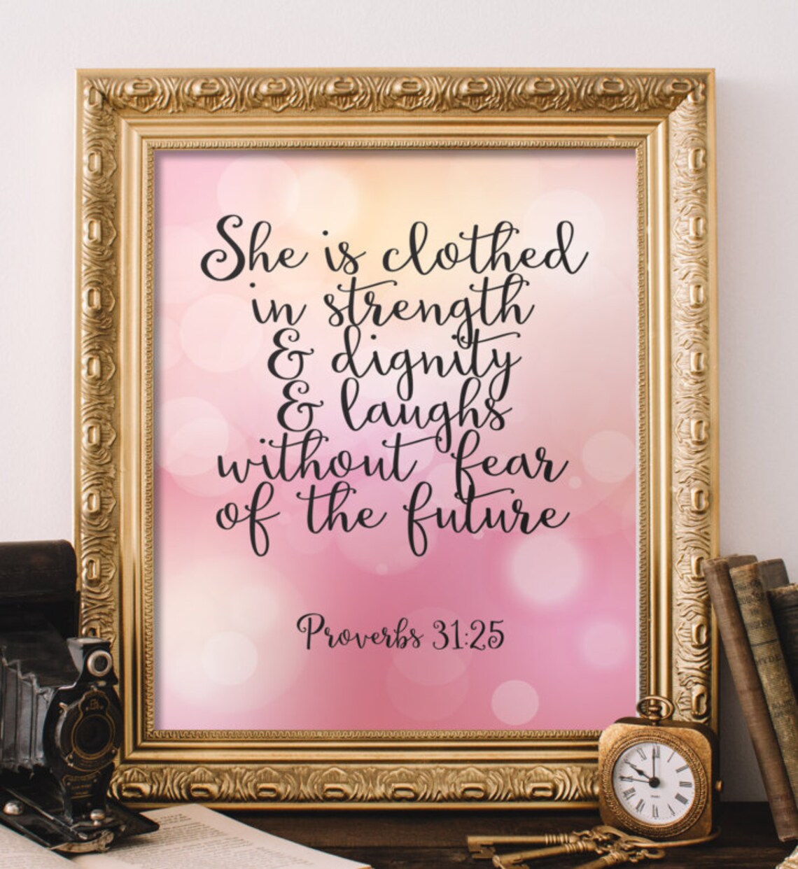 Pink Nursery Decor Christian Wall Art Scripture Nursery Art - Etsy