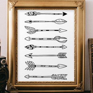 Arrow Printable, Arrow Art Print, Wall Decor, Printable Art, Arrow ...