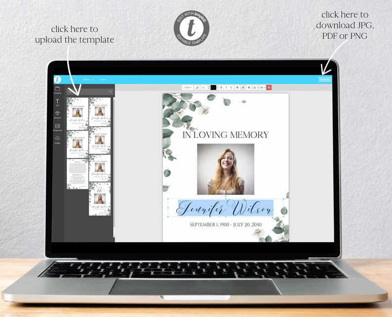In Loving Memory Sign With Photo, Memorial Service Ideas, Memorial Sign ...