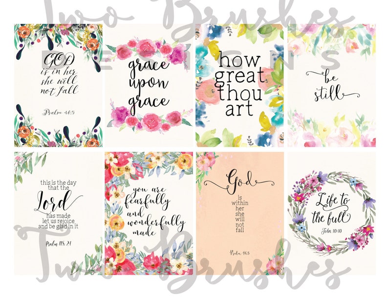 Bible Verse Tags Gift Tags Digital Collage Sheet Download - Etsy Israel