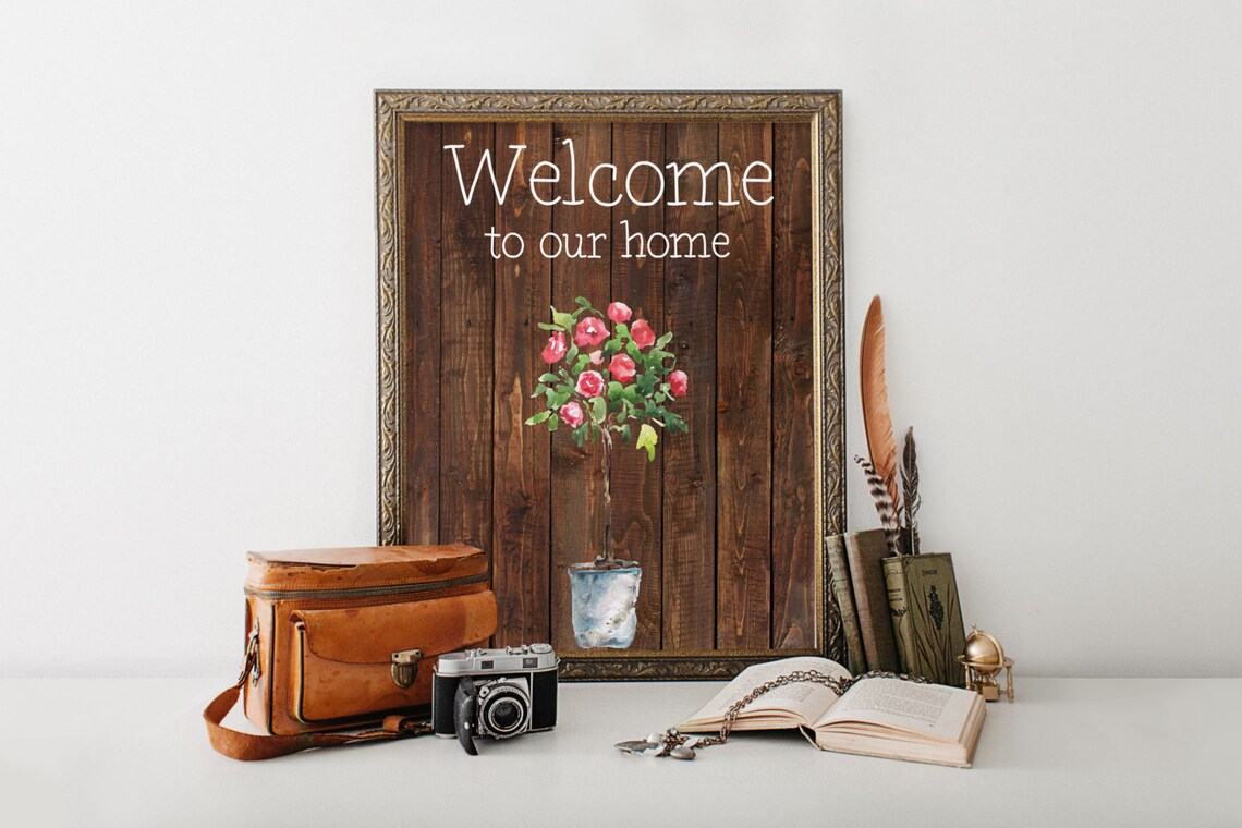Printable Art Entryway Art Welcome to Our Home Foyer Wall | Etsy
