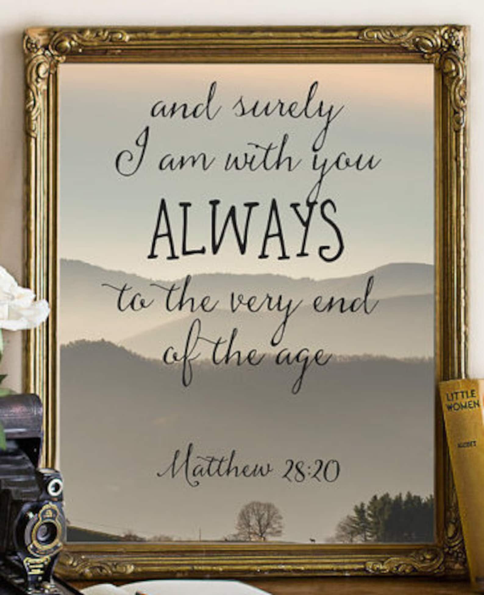 Scripture Print Printable Poster Bible Verse Art Christian - Etsy