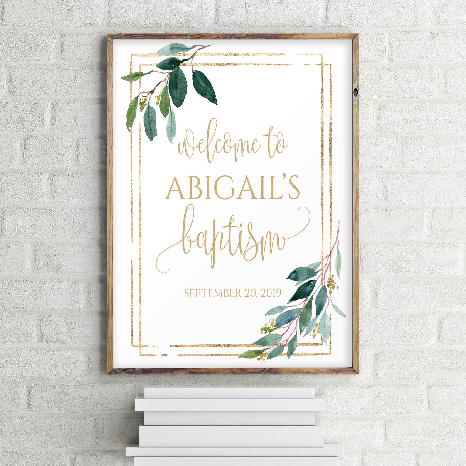 Baptism Welcome Sign Personalized Baptism Print Custom | Etsy