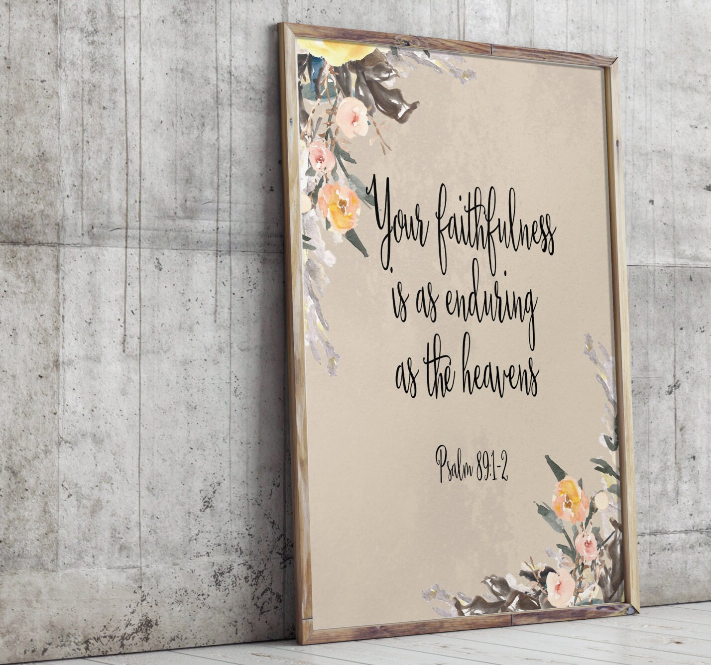 Printable Bible Verse Scripture Art Print Nursery Bible | Etsy