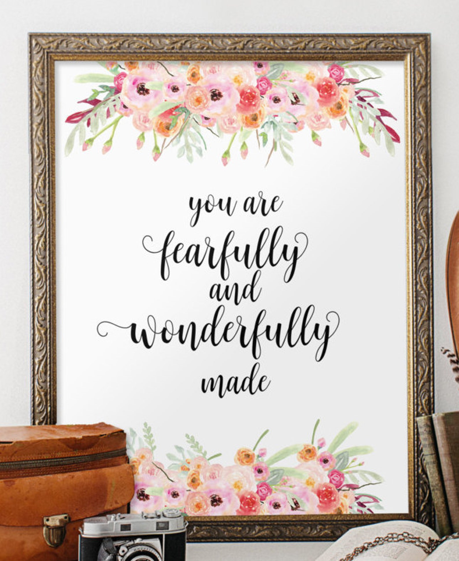 Fearfully and Wonderfully Made, Nursery Wall Art, Psalm 139:14 ...