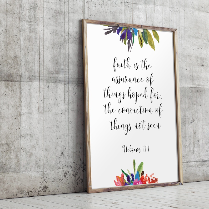 Christian Wall Art Decor Scripture Art Print Bible Verse - Etsy