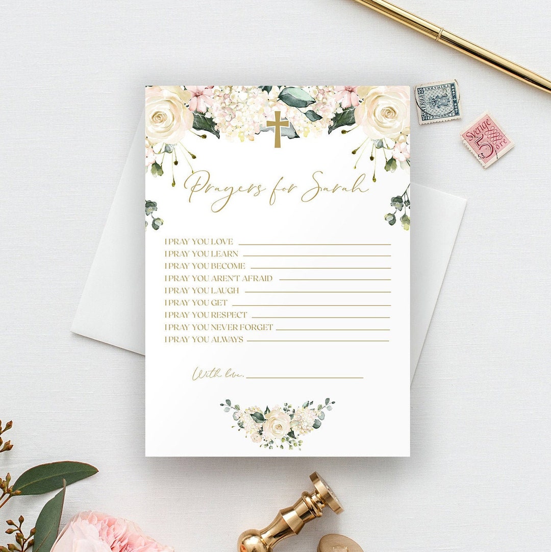 Baptism Games, Prayers for Baby, Baby Shower Game, Wishes for Baby Girl ...