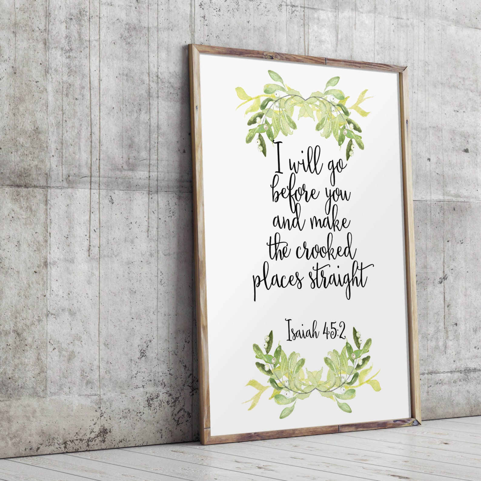 Isaiah 45:2 Bible Verse Art Scripture Art Print Printable - Etsy
