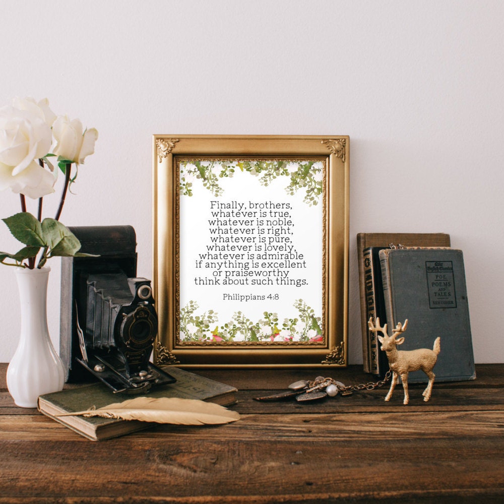 Bible verse art Scripture print Bible verse art Wall art | Etsy