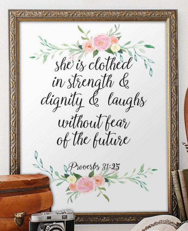 Bible Verse Printable Scripture Print Christian Wall Art Decor | Etsy